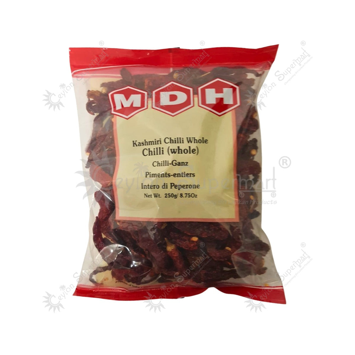 MDH Whole Kashmiri Red Chilli 250g – Ceylon Supermart