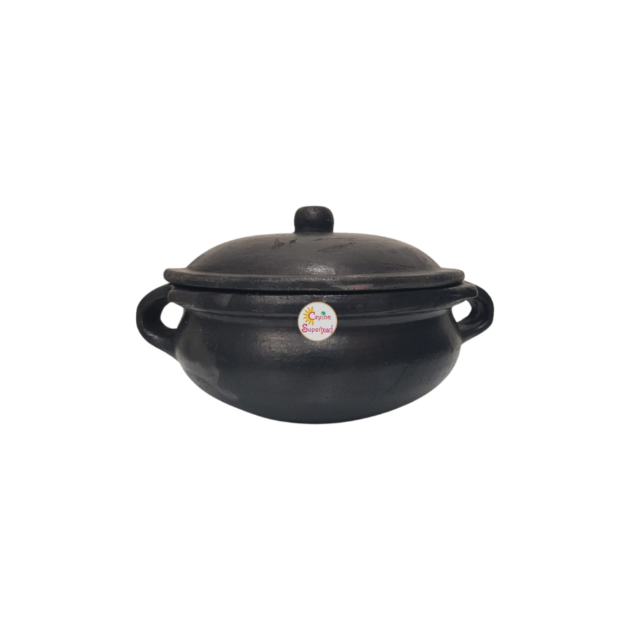Handmade Cooking Clay Pot with Lid 22 cm | Mud Pot | Black – Ceylon ...