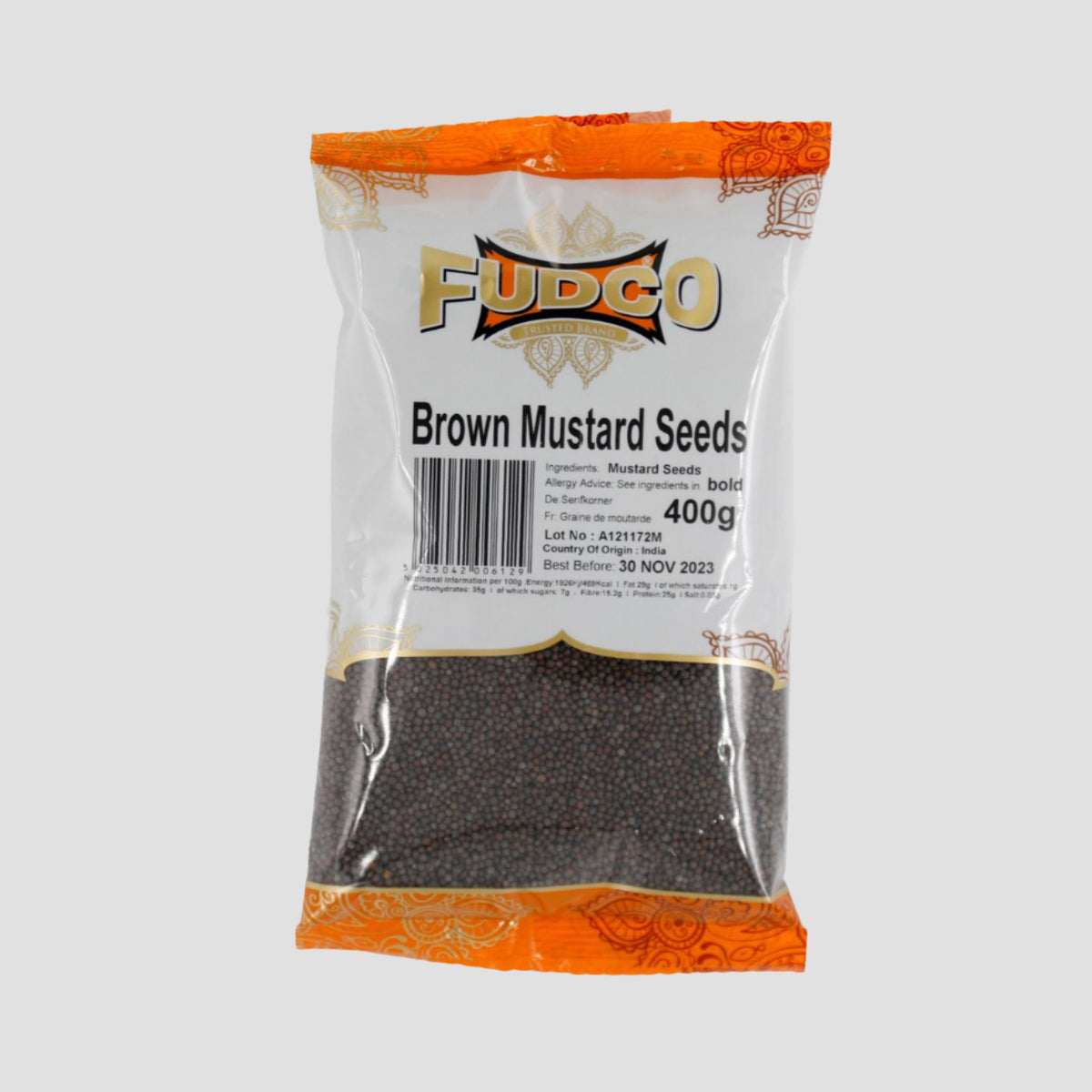 Fudco Brown Mustard Seeds | Rai 400g – Ceylon Supermart