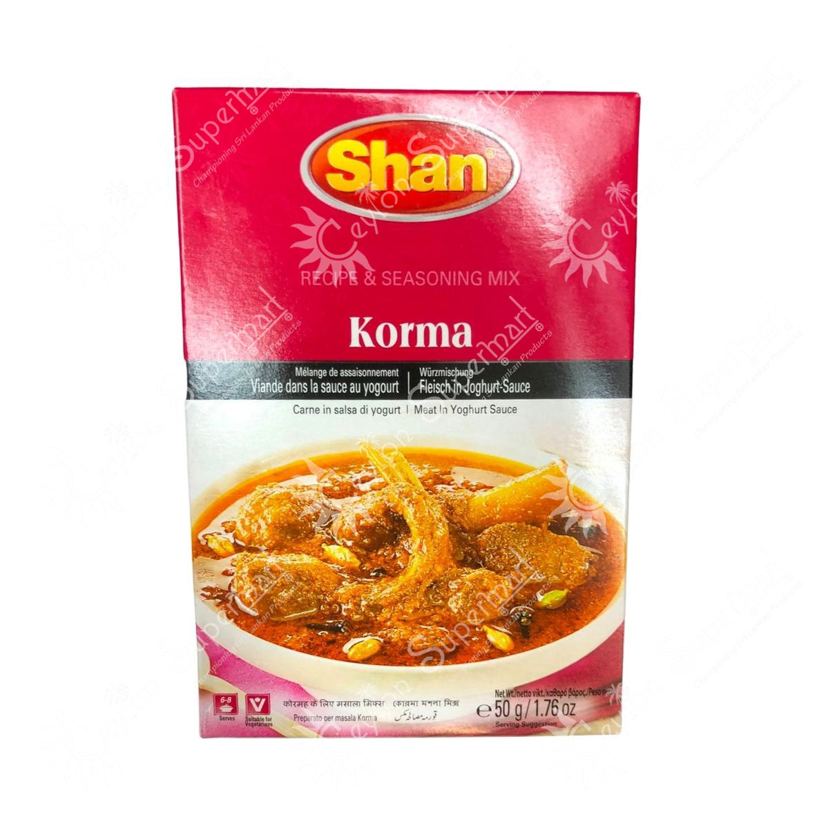 Buy Shan Korma Masala Mix 50g from Ceylon Supermart in the UK