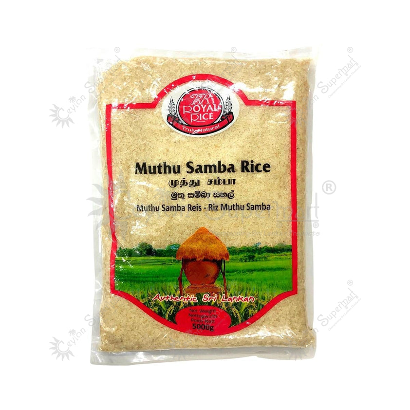Buy Royal Rice Muthu Samba White Raw Rice 5 kg from Ceylon Supermart in ...