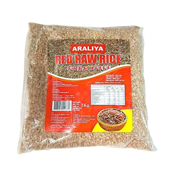 Buy Araliya Red Raw Rice, 1kg from Ceylon Supermart in the UK & Europe