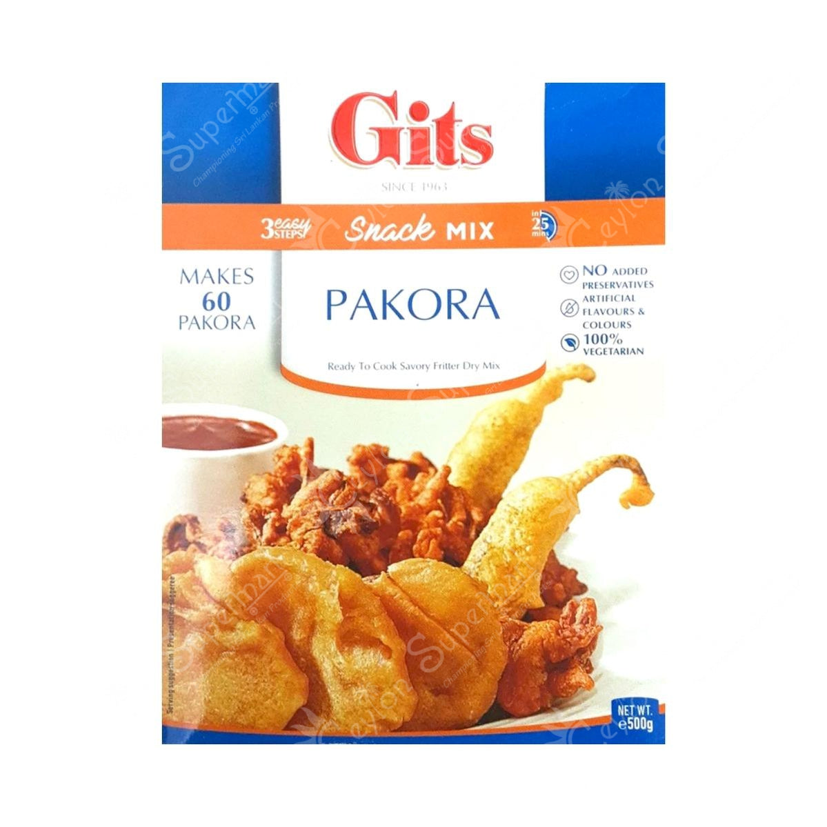 Buy Gits Pakora Snack Mix 500g from Ceylon Supermart in the UK