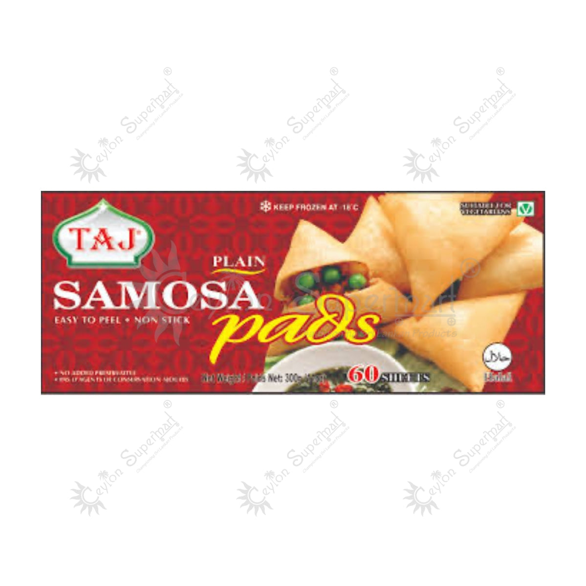 Buy Taj Frozen Plain Samosa Pads | Filo Pastry 60 Pack from Ceylon ...