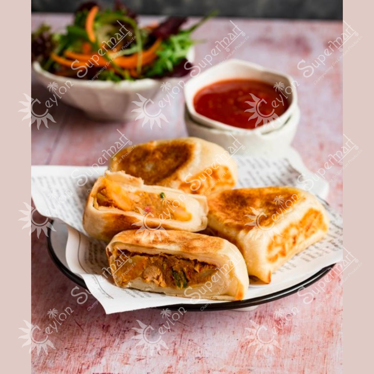 Buy Sambal Express Bakery Fresh Fish Roti Pack of 4 from Ceylon ...