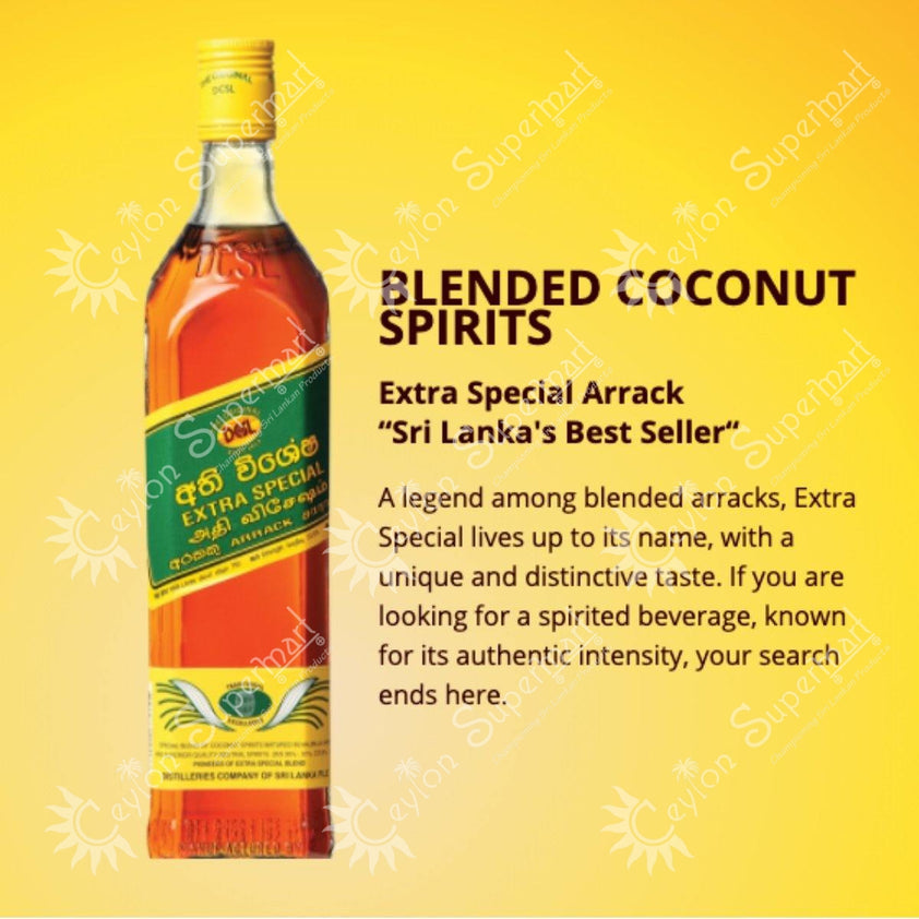 Buy DCSL Extra Special Sri Lankan Arrack 750ml from Ceylon Supermart in ...