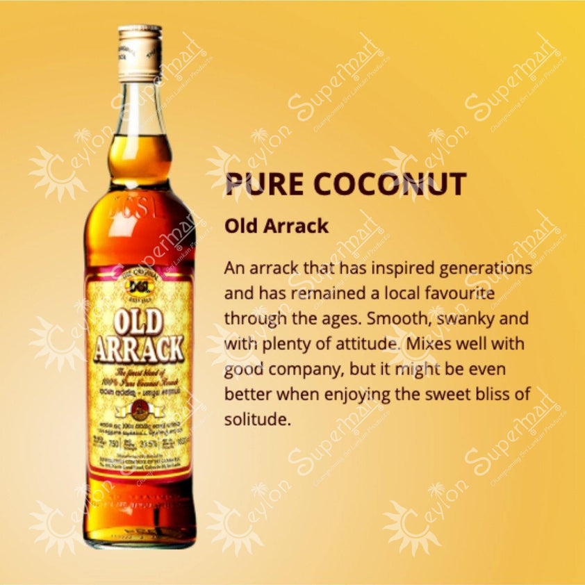 Buy DCSL Sri Lankan Old Arrack 75cl from Ceylon Supermart in the UK