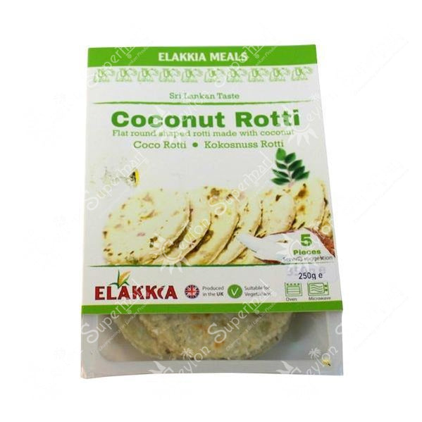 Buy Elakkia Frozen Sri Lankan Style Coconut Rotti 5 Pieces 250g from ...