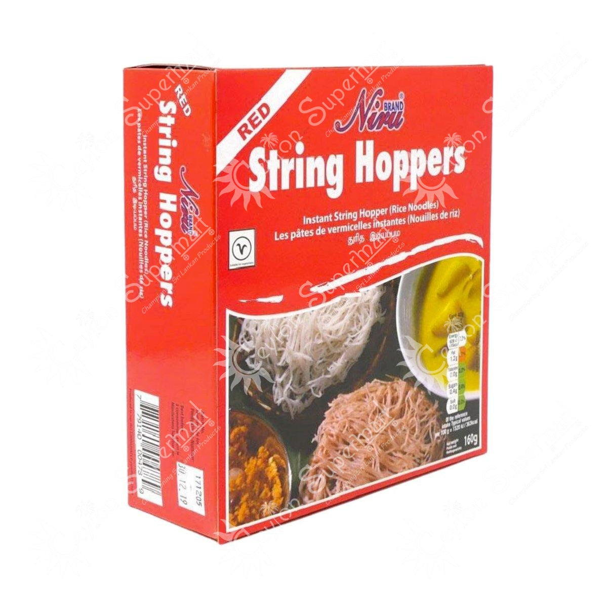 Buy Niru Instant Red Rice Flour String Hoppers, 160g from Ceylon ...