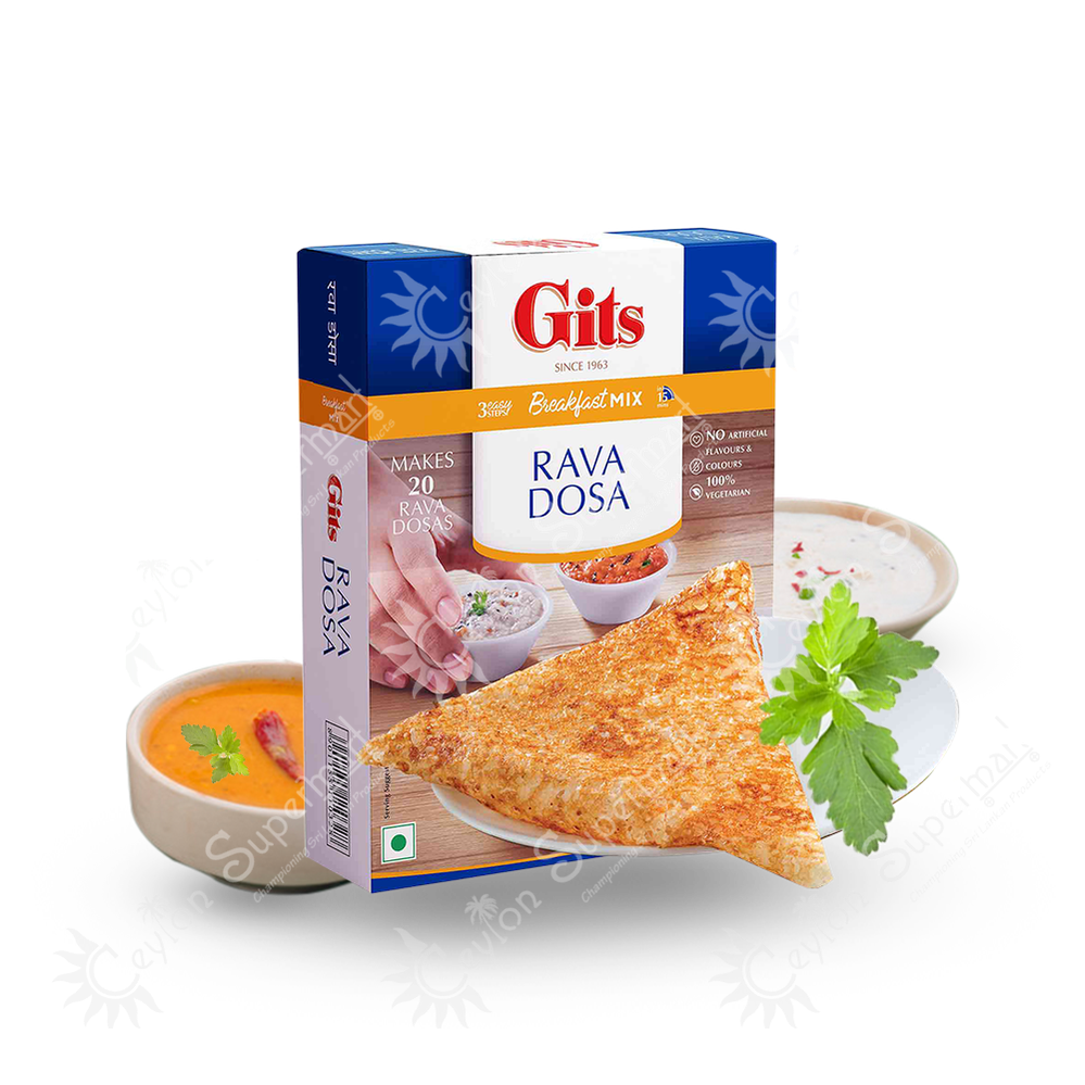 Buy Gits Rava Dosa Breakfast Mix 500g from Ceylon Supermart in the UK