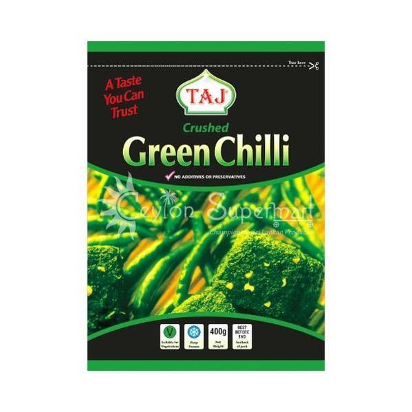 Buy Taj Frozen Crushed Green Chilli Portions, 400g from Ceylon ...