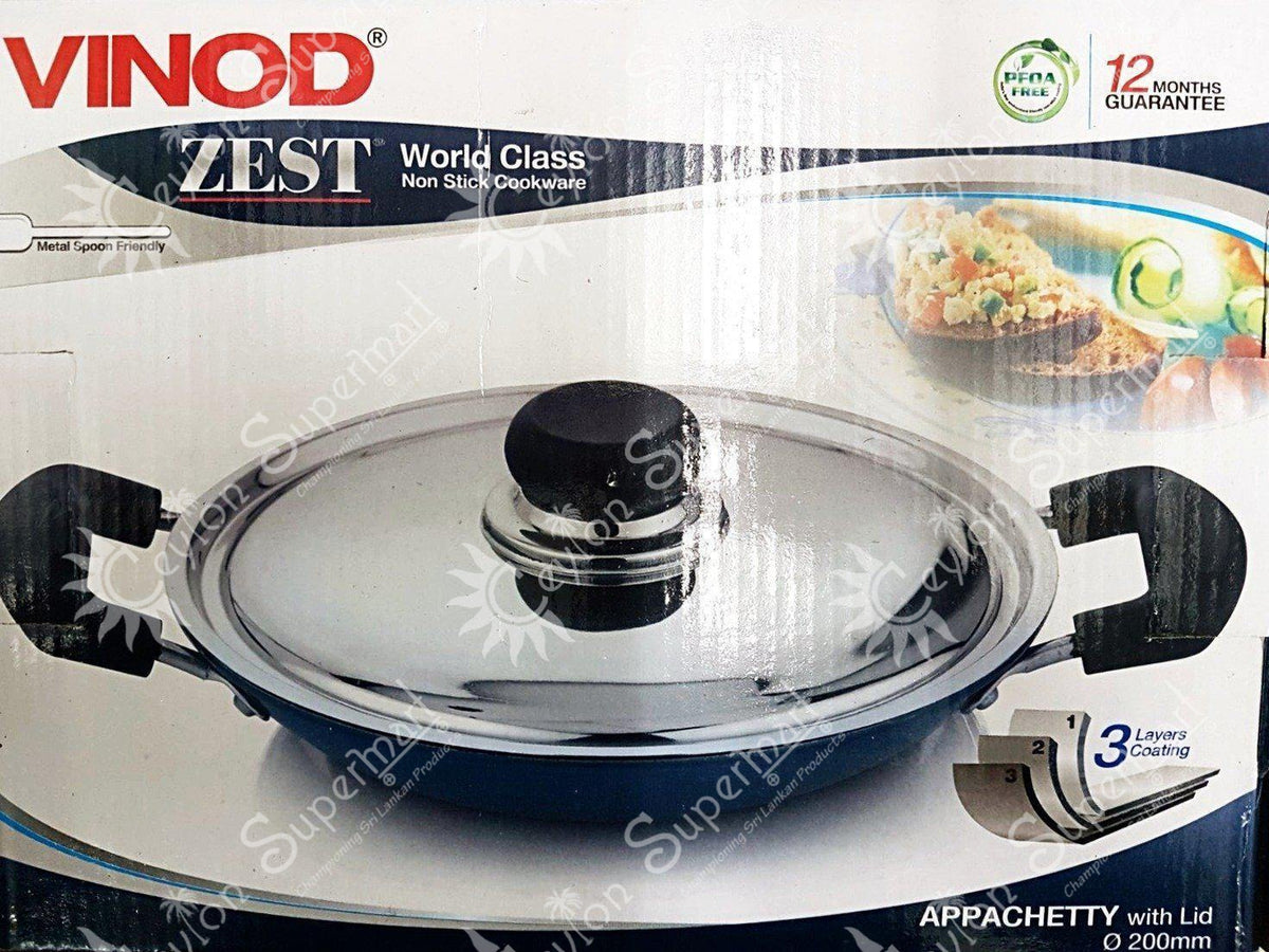 Buy Vinod Non-Stick Hopper Pan / Appachetty, 20 cm from Ceylon ...